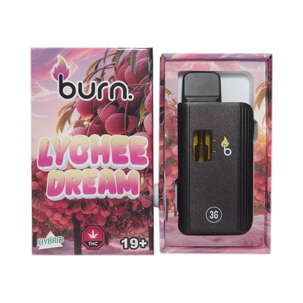3 Gram Burn Disposable Vapes – Lychee Dream (Hybrid) (3 Gram ...